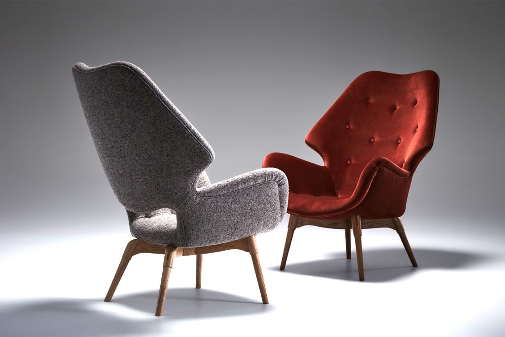 Featherston B230 Contour Armchair and s200 ottoman - Grazia & Co