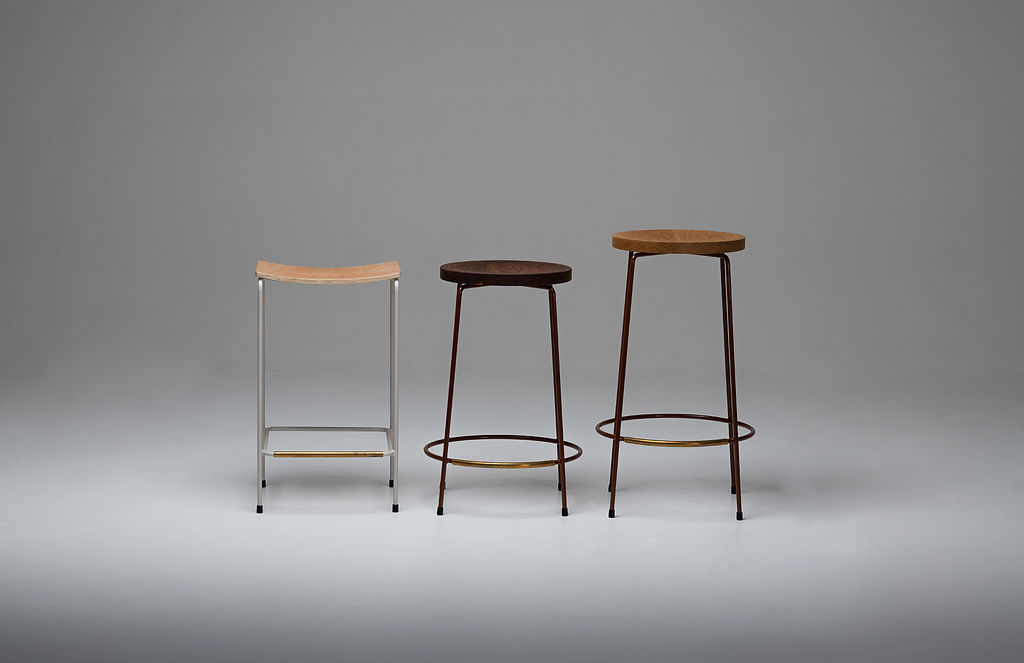 Iva Stool solid timber seat - Grazia & Co